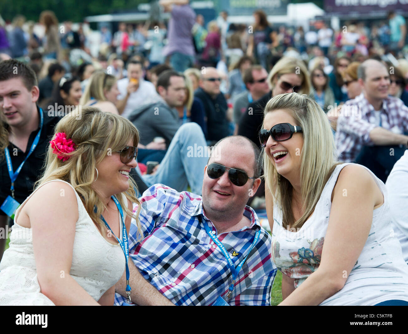 The 15000 strong crowd enjoys the music and free ice cream. The ...