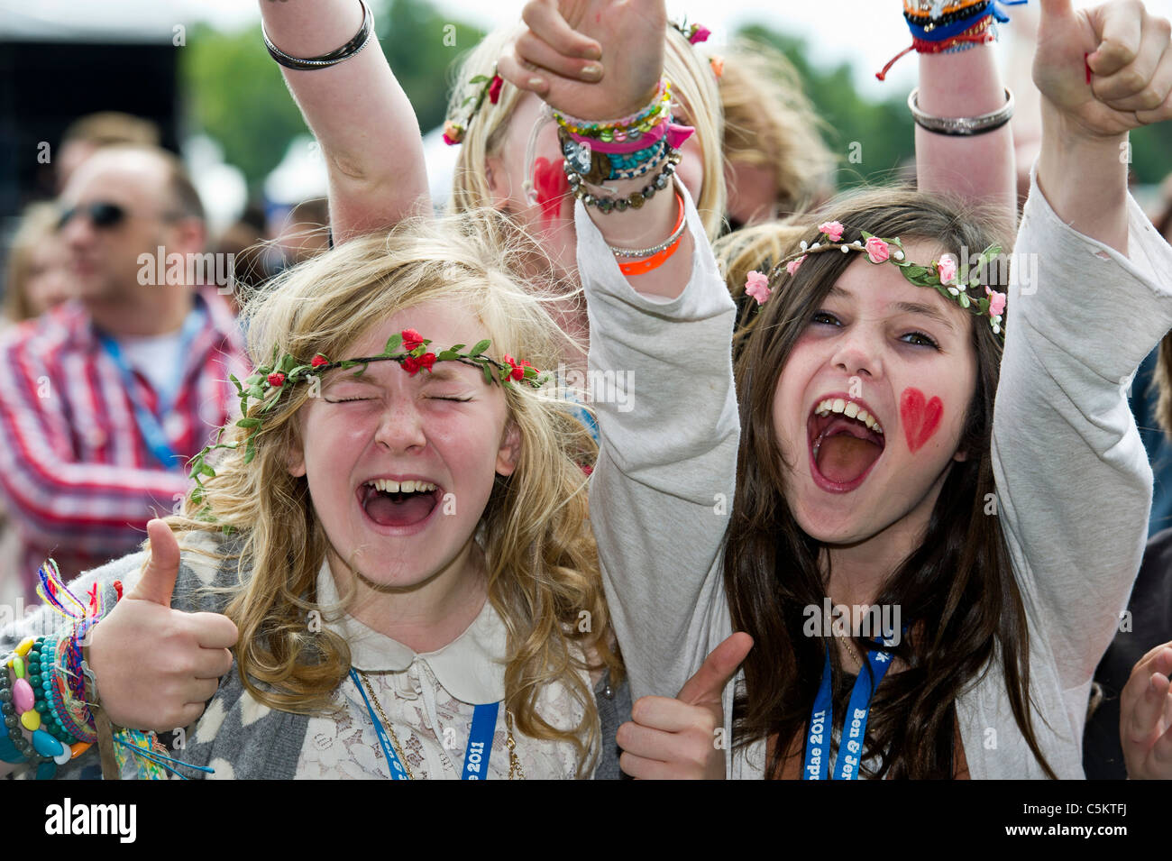 The 15000 strong crowd enjoys the music and free ice cream. The ...
