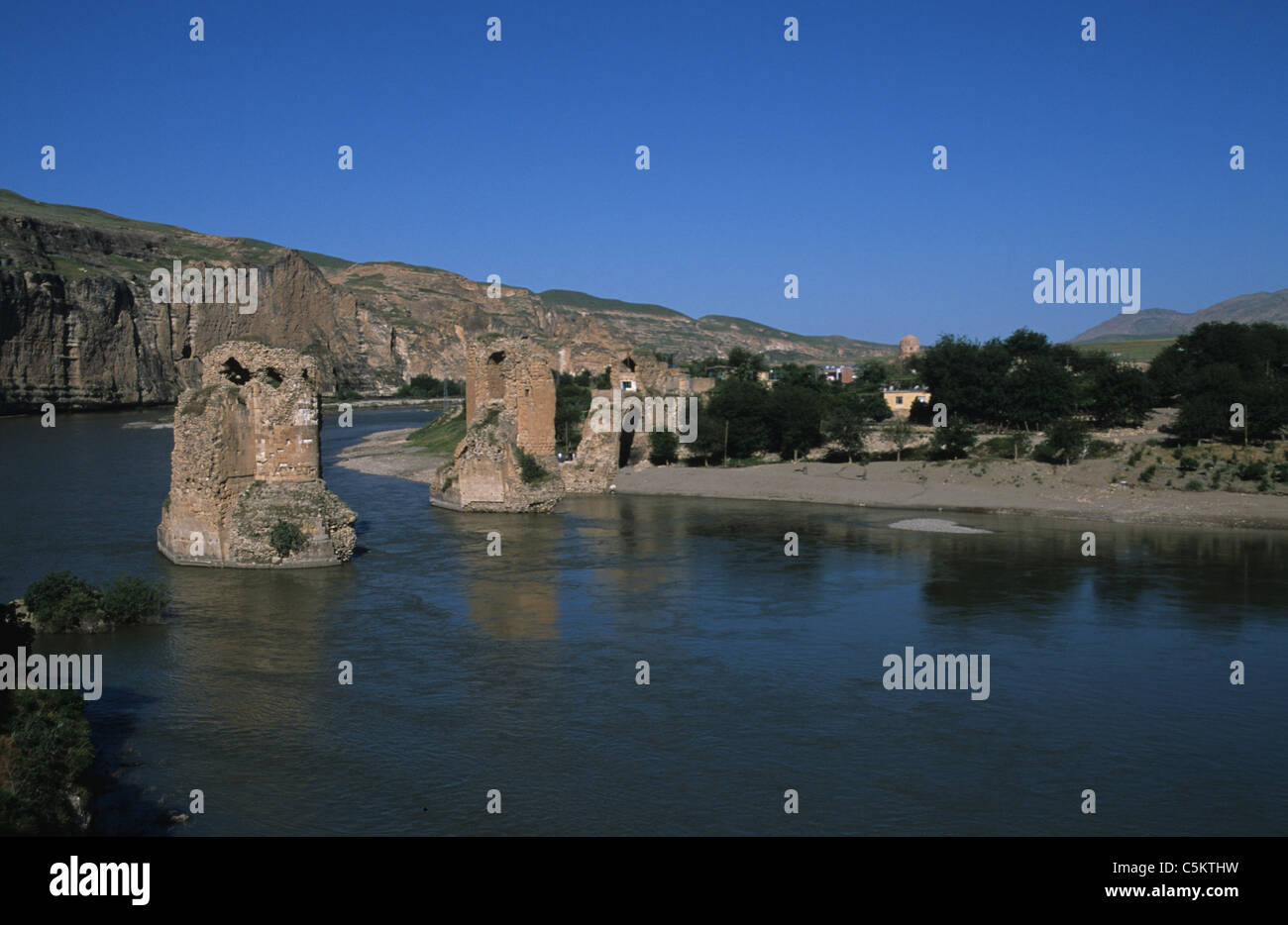 Part of oldest remaining medieval bridge dating from 1116 Hasankeyf ...