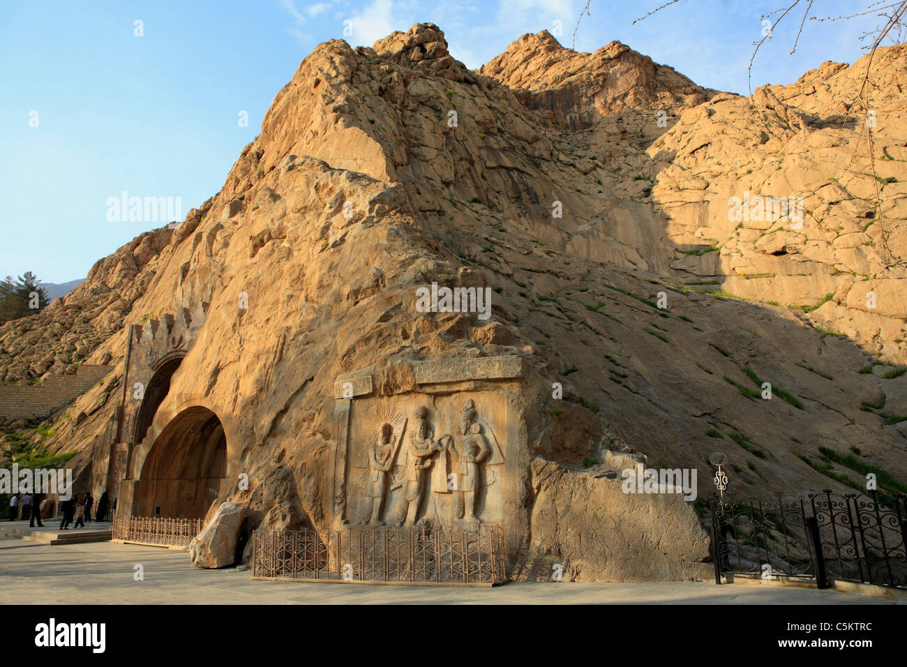 Relief of Shapur II (370), Taq-e Bostan, province Kermanshah, Iran ...