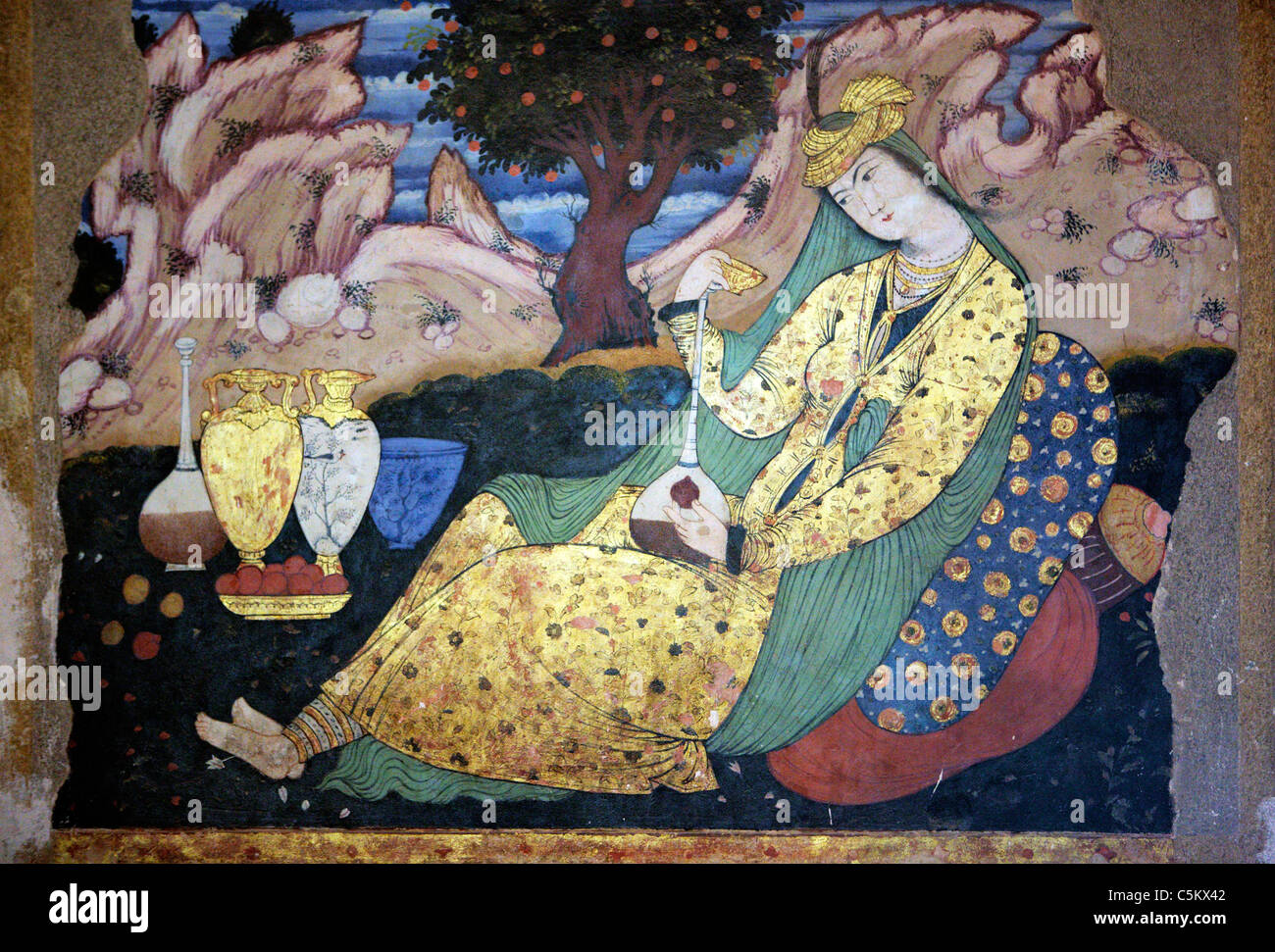 Chehel sotun palace wall painting hi-res stock photography and images ...