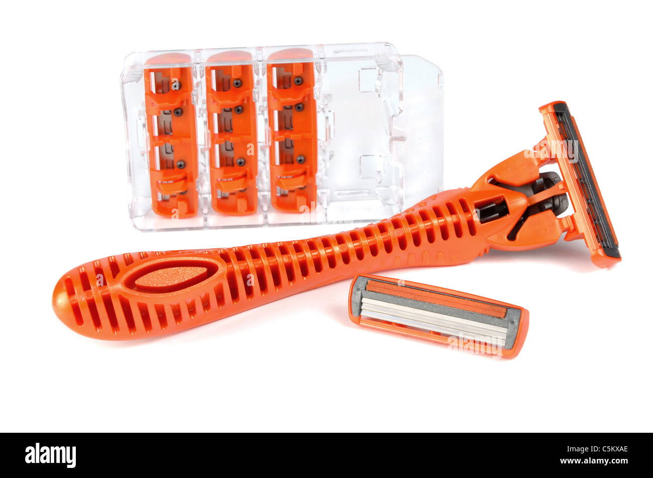 safety razor for shaving isolated on white background Stock Photo - Alamy