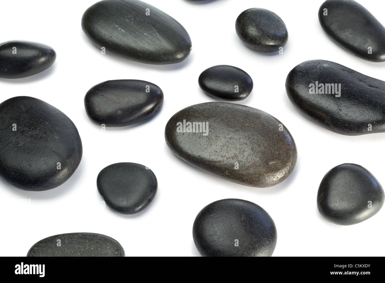 Spaced out pebbles Stock Photo - Alamy