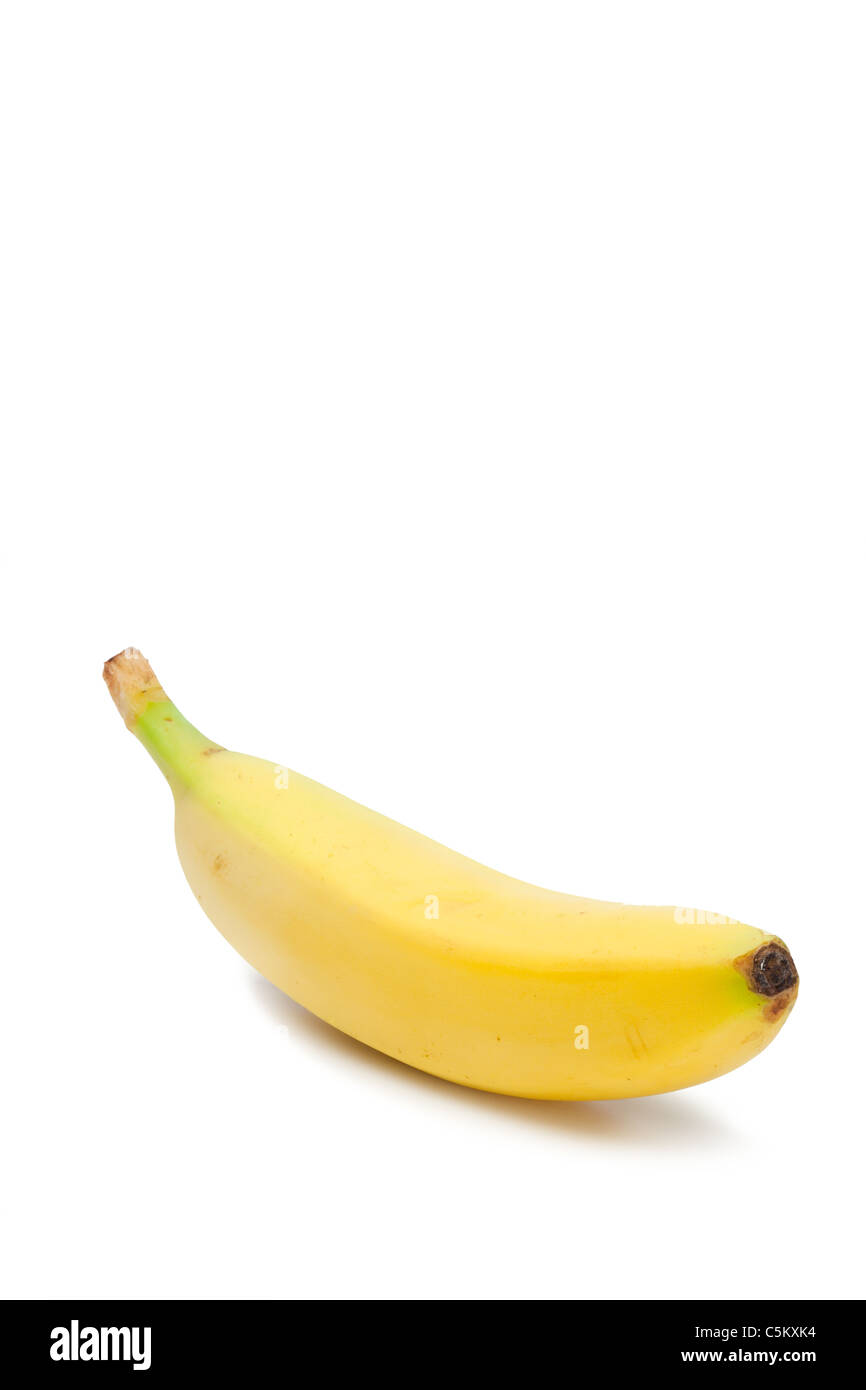 Banana at an angle Stock Photo - Alamy