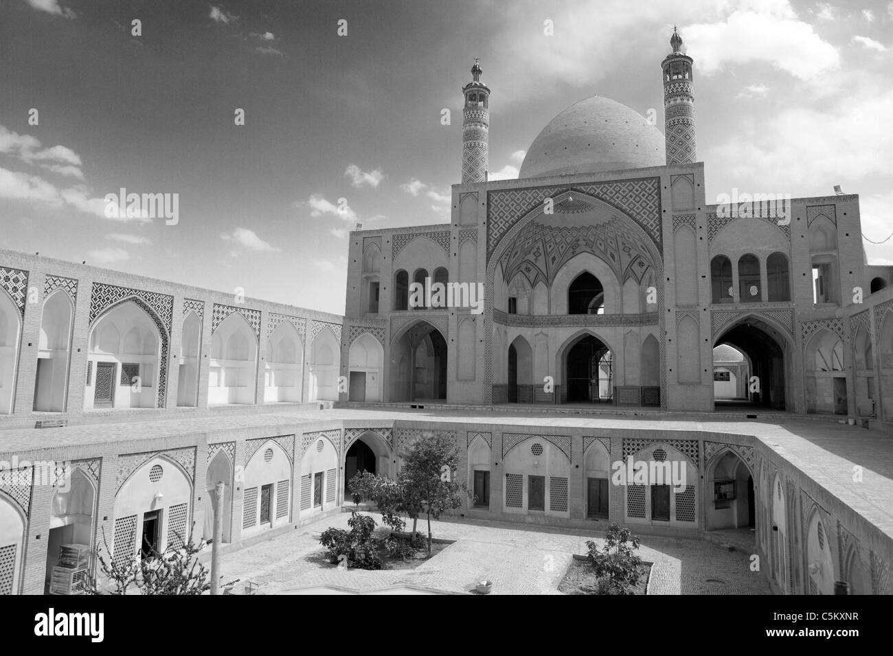 Meydan mosque (1463-1468), Kashan, province Isfahan, Iran Stock Photo ...