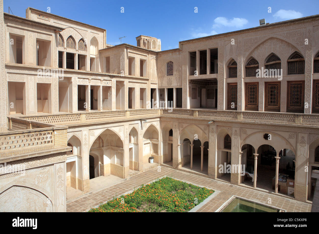Meydan mosque (1463-1468), Kashan, province Isfahan, Iran Stock Photo ...