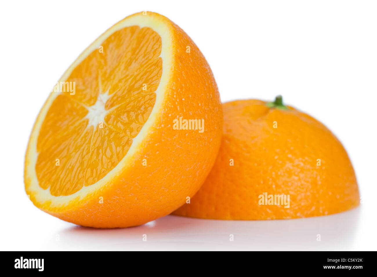 Orange halved hi-res stock photography and images - Alamy
