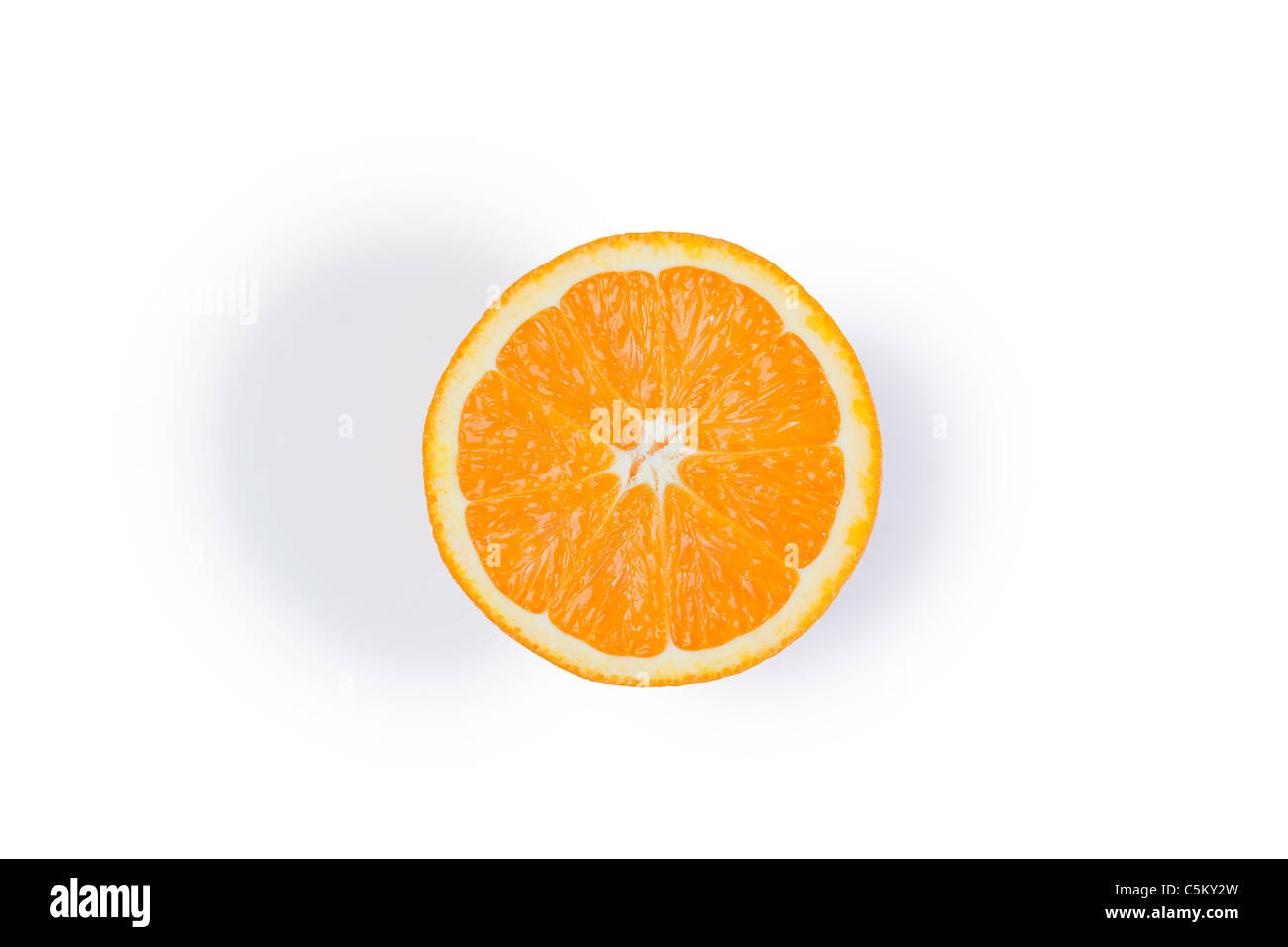 Half an orange, close up Cut Out Stock Images & Pictures - Alamy