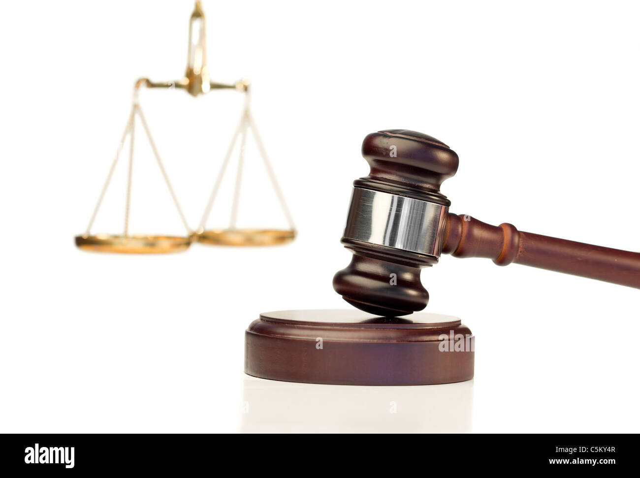 Gavel in action scale hi-res stock photography and images - Alamy