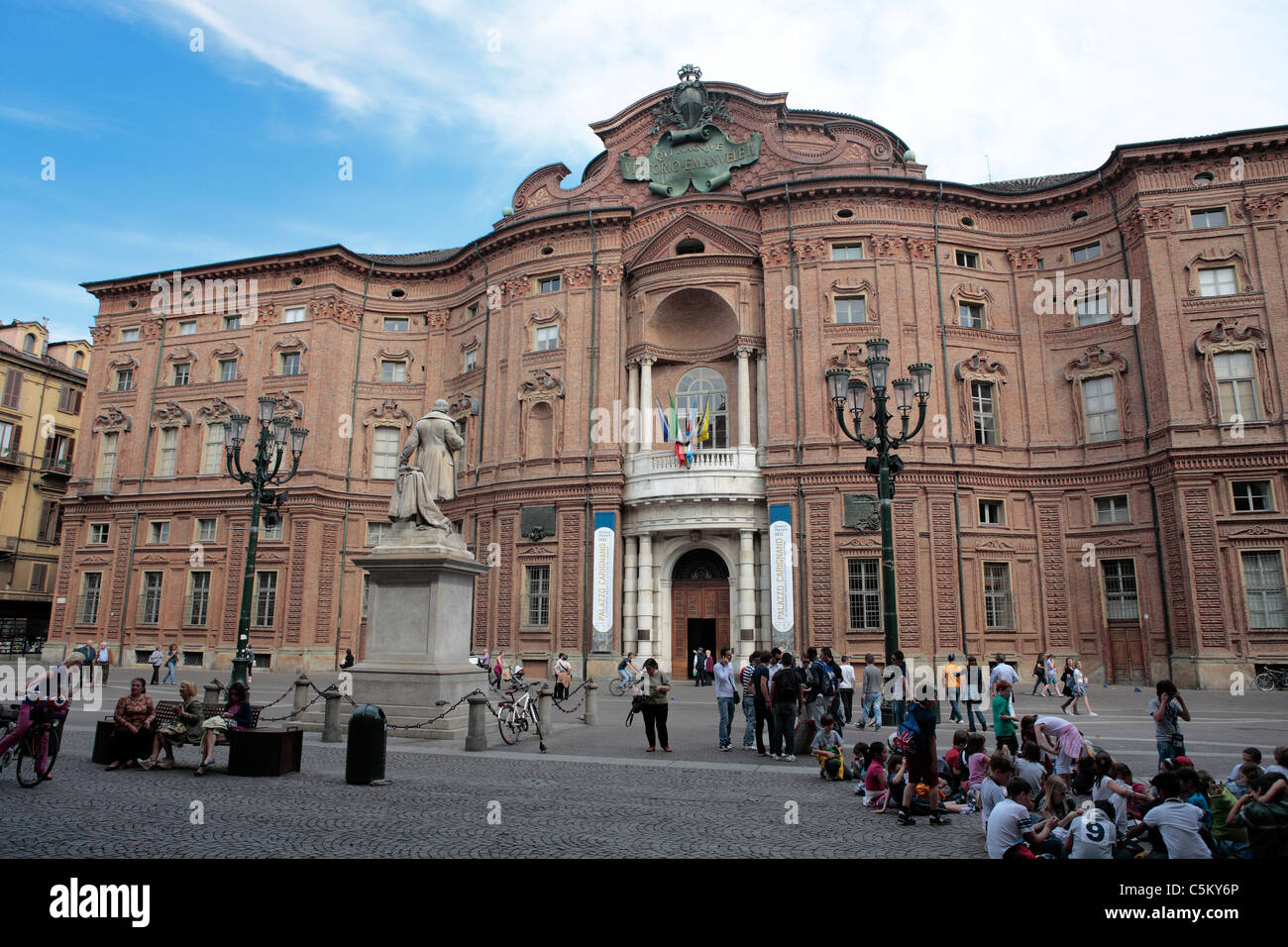 Carignano palace (17th century), Turin, Piedmont, Italy Stock Photo - Alamy