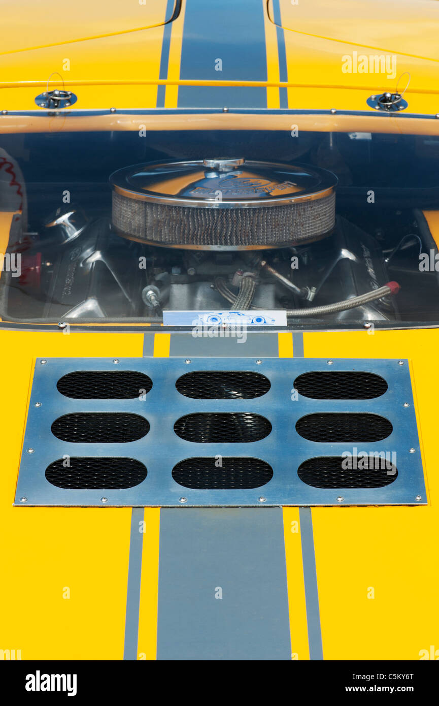 Ford GT40 . Classic American high performance sports car engine Stock ...