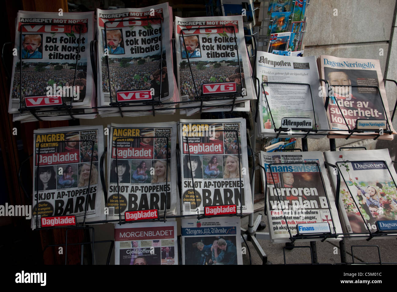 Norwegian newspapers during a week following the Utøya Island Youth ...
