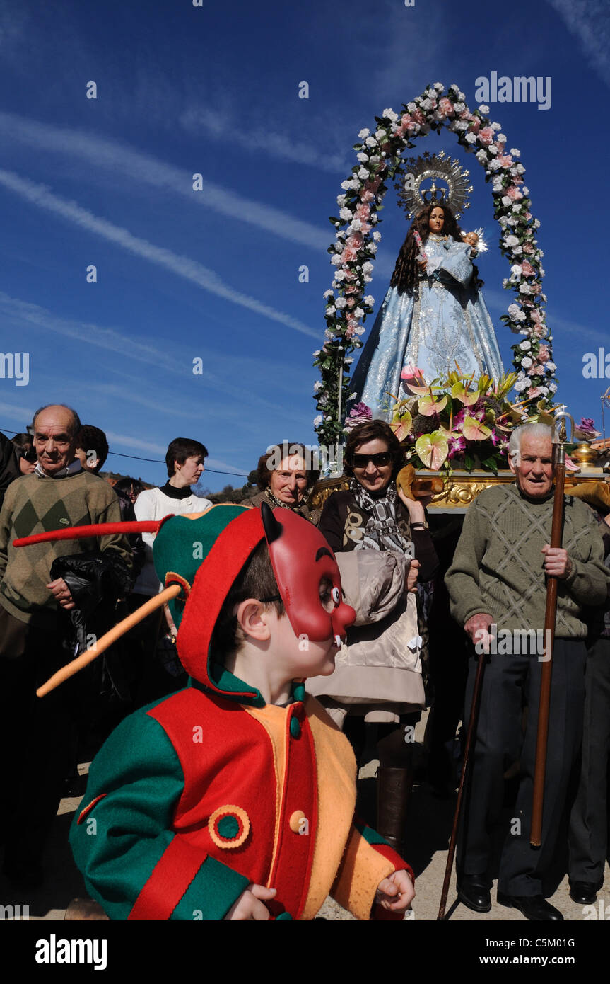 Procession - Carnival " Botarga - Motley LA CANDELARIA " in RETIENDAS ...