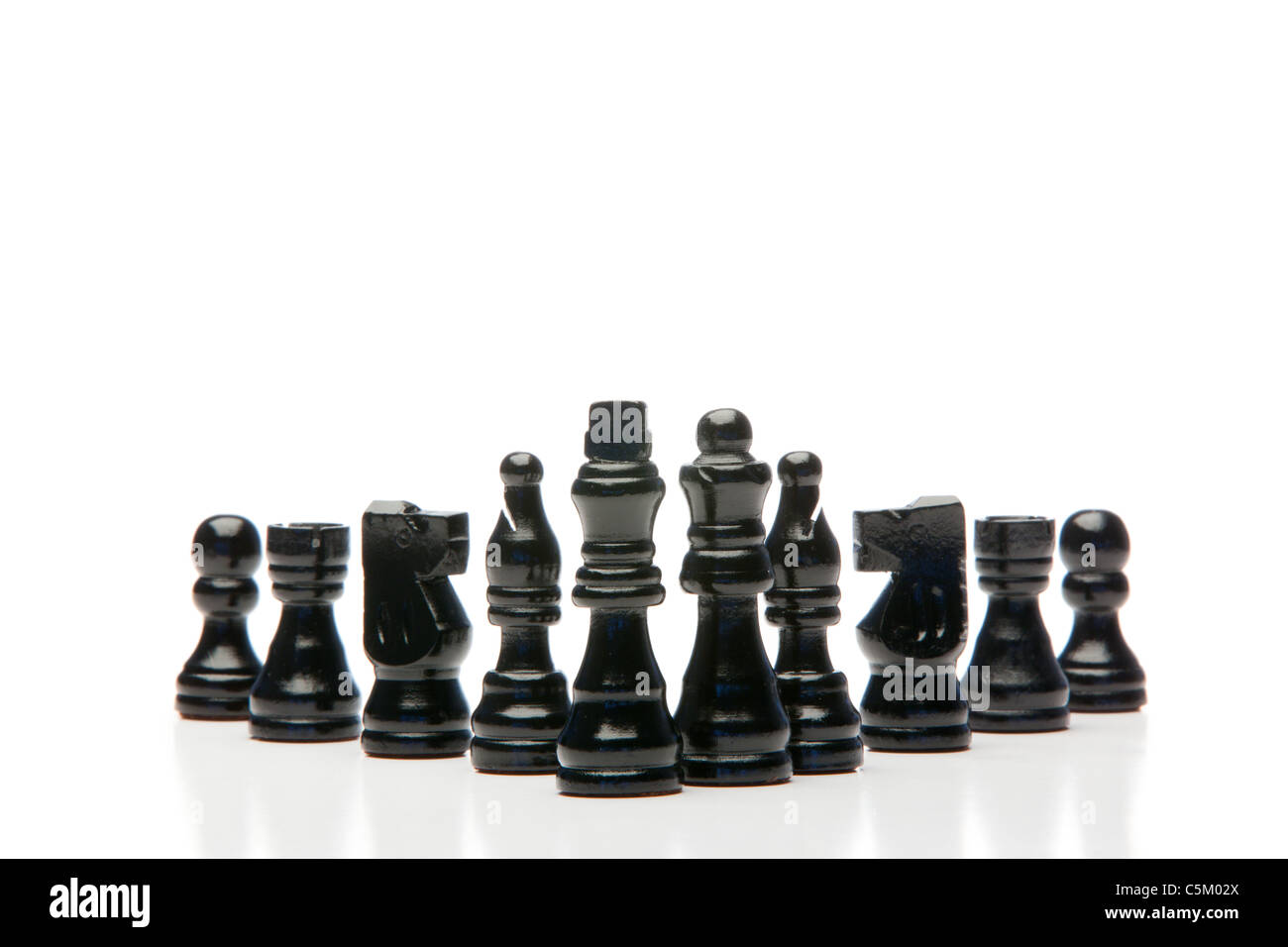 Black chess men hi-res stock photography and images - Alamy