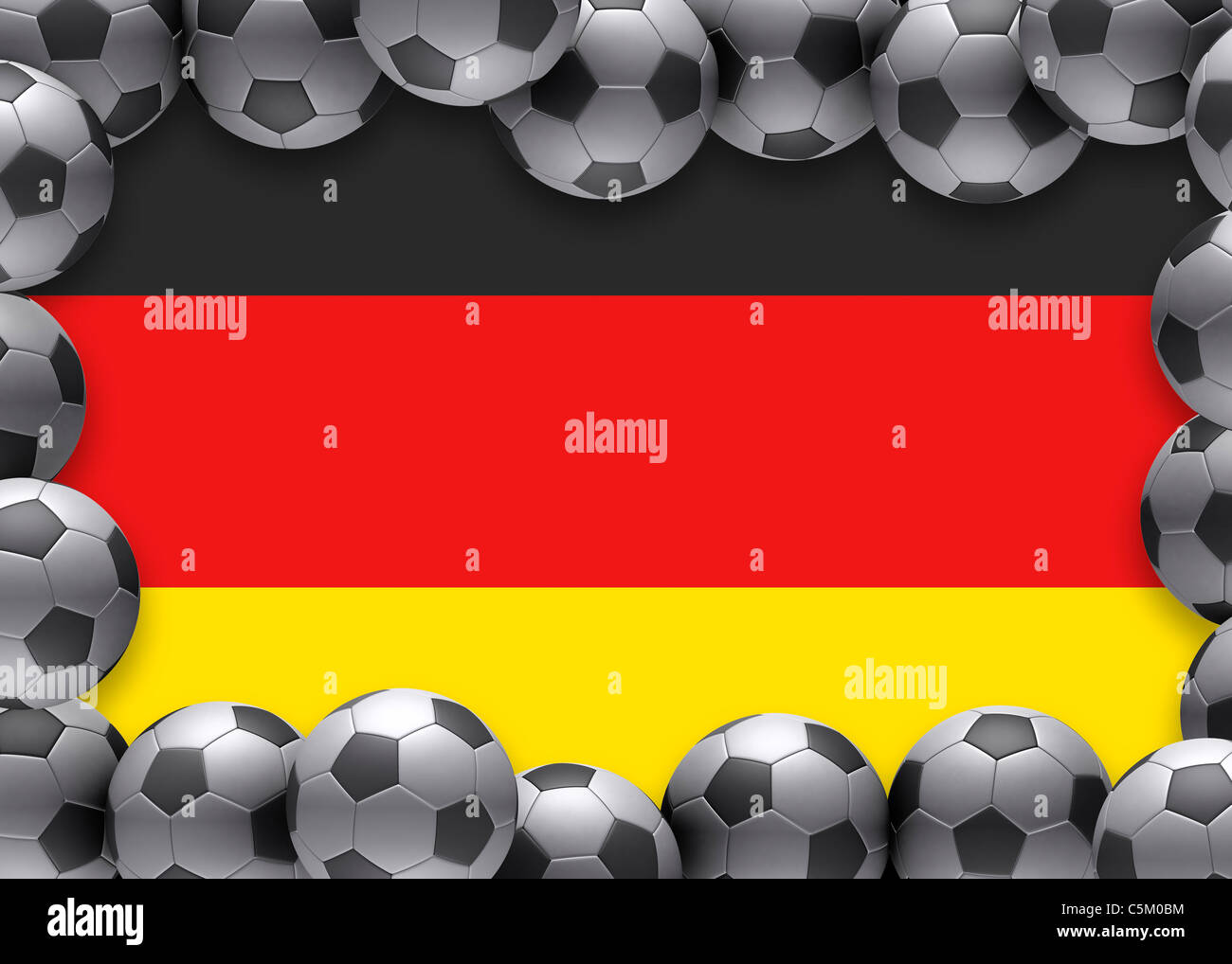 Flag of Germany football soccer Stock Photo - Alamy