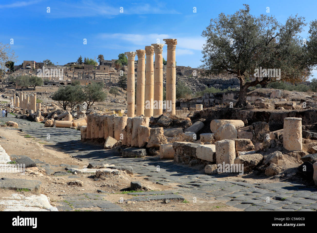 Ruins of ancient Gadara (2nd-6th century), UNESCO World Heritage site ...
