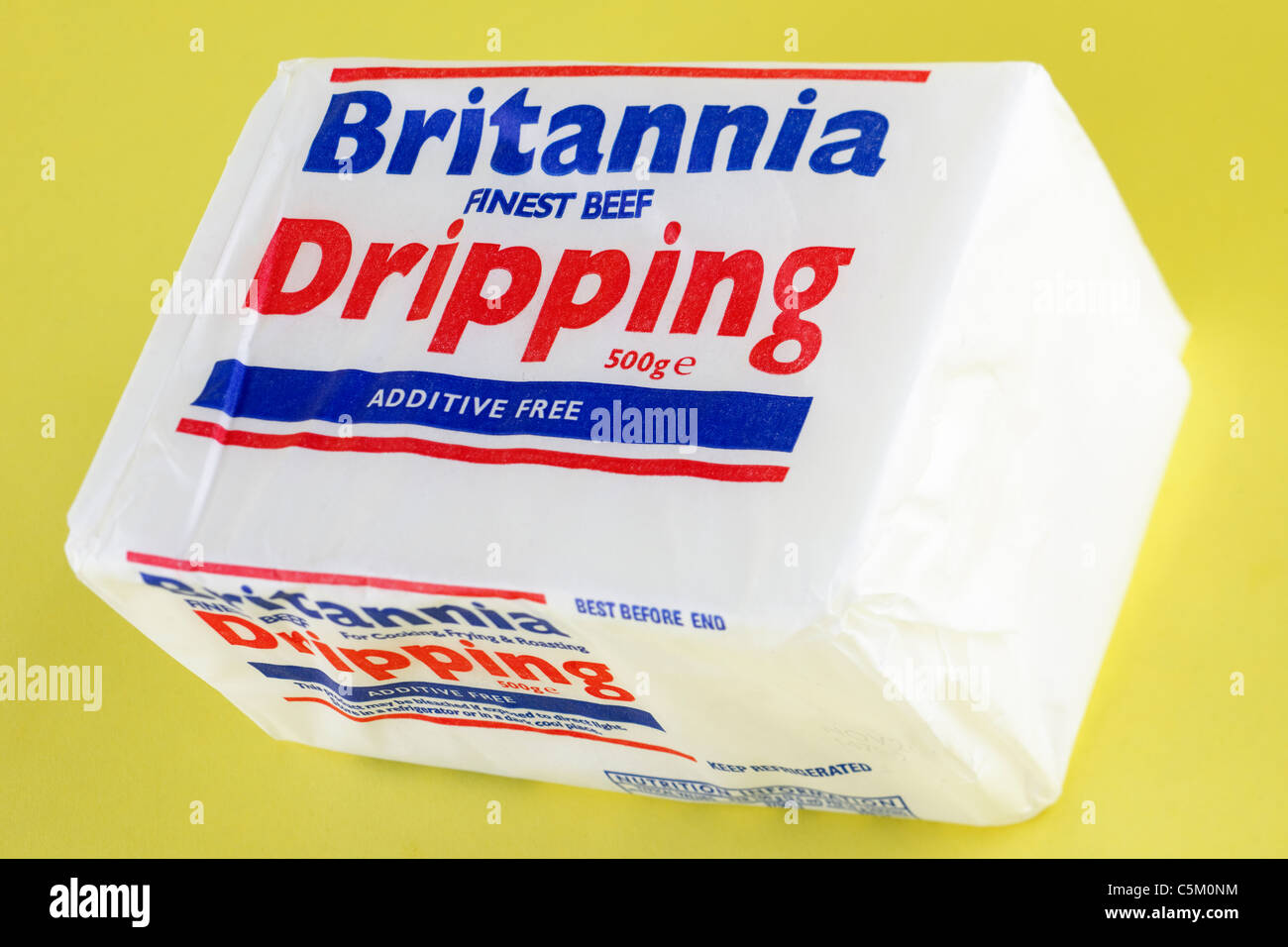 500 gram block of Britannia finest beef dripping Stock Photo - Alamy