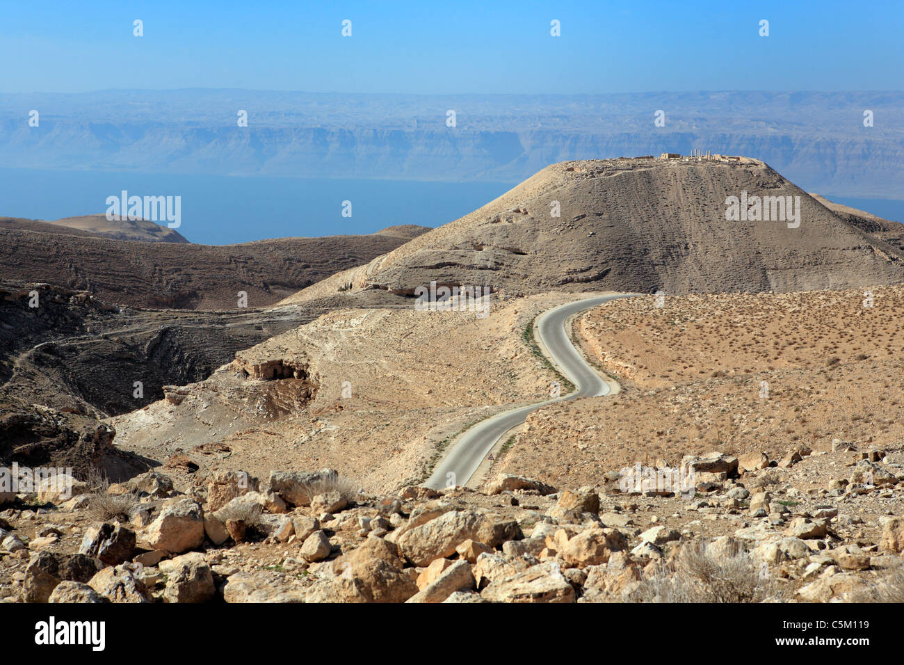 Fortress of Herodes the Great (1 century BC), Machaerus, near Madaba ...