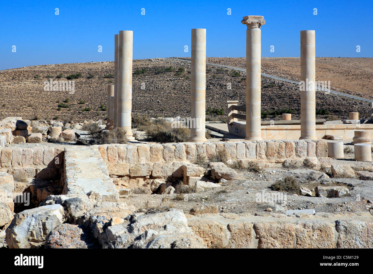 Fortress of Herodes the Great (1 century BC), Machaerus, near Madaba ...