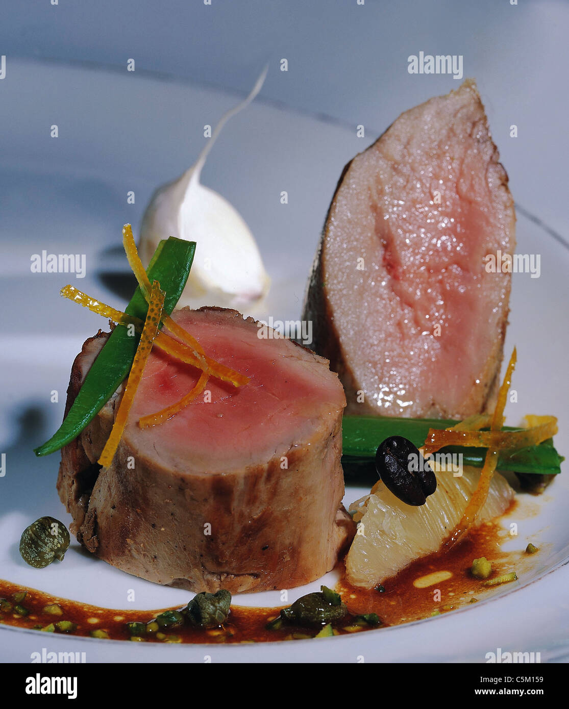 Pink lamb fillet hi-res stock photography and images - Alamy