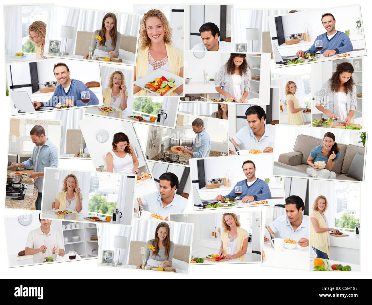 Food montage hi-res stock photography and images - Alamy