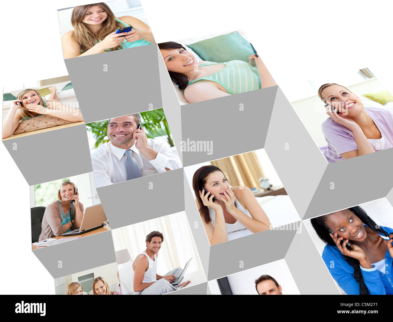 Mobile phones collage hi-res stock photography and images - Alamy