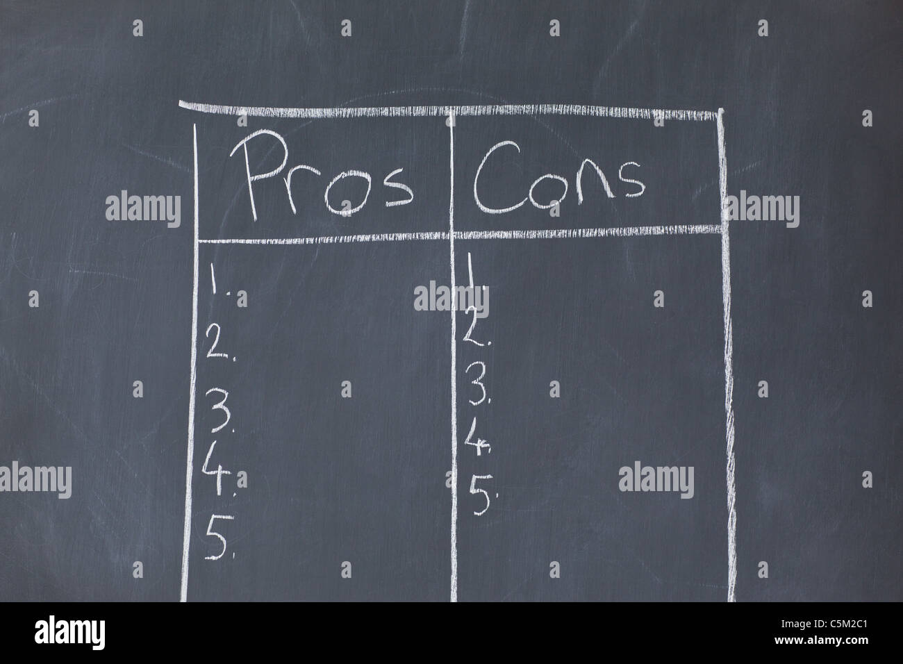 Pros and cons hi-res stock photography and images - Alamy