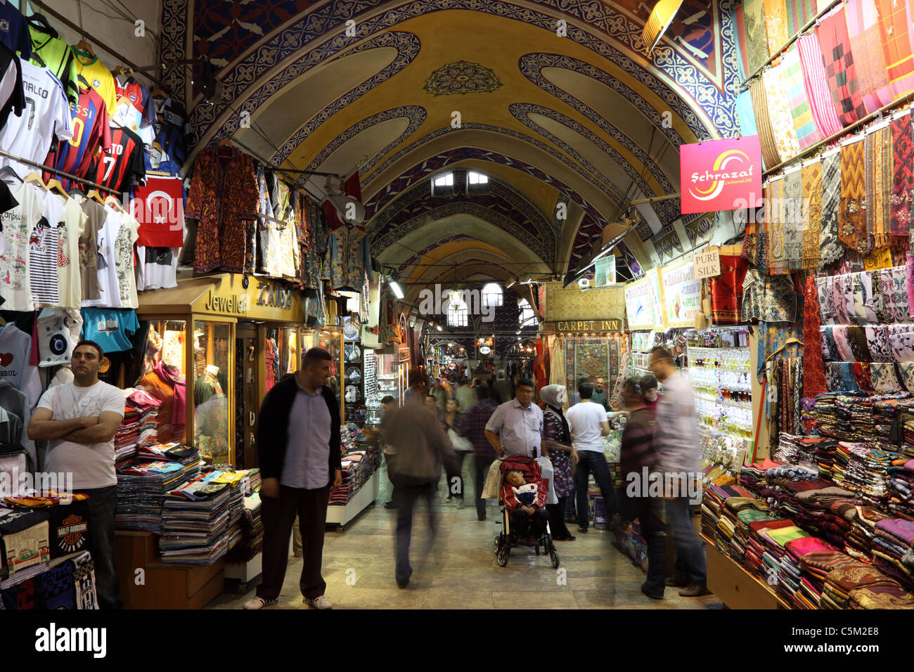 The famous Istanbul Grand Bazaar, Turkey. Photo taken at 20th of Mai ...