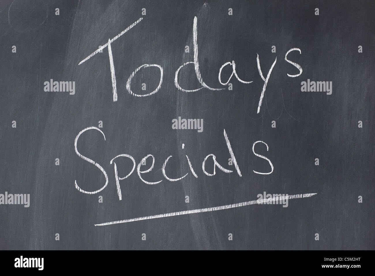 Blackboard with words Stock Photo - Alamy