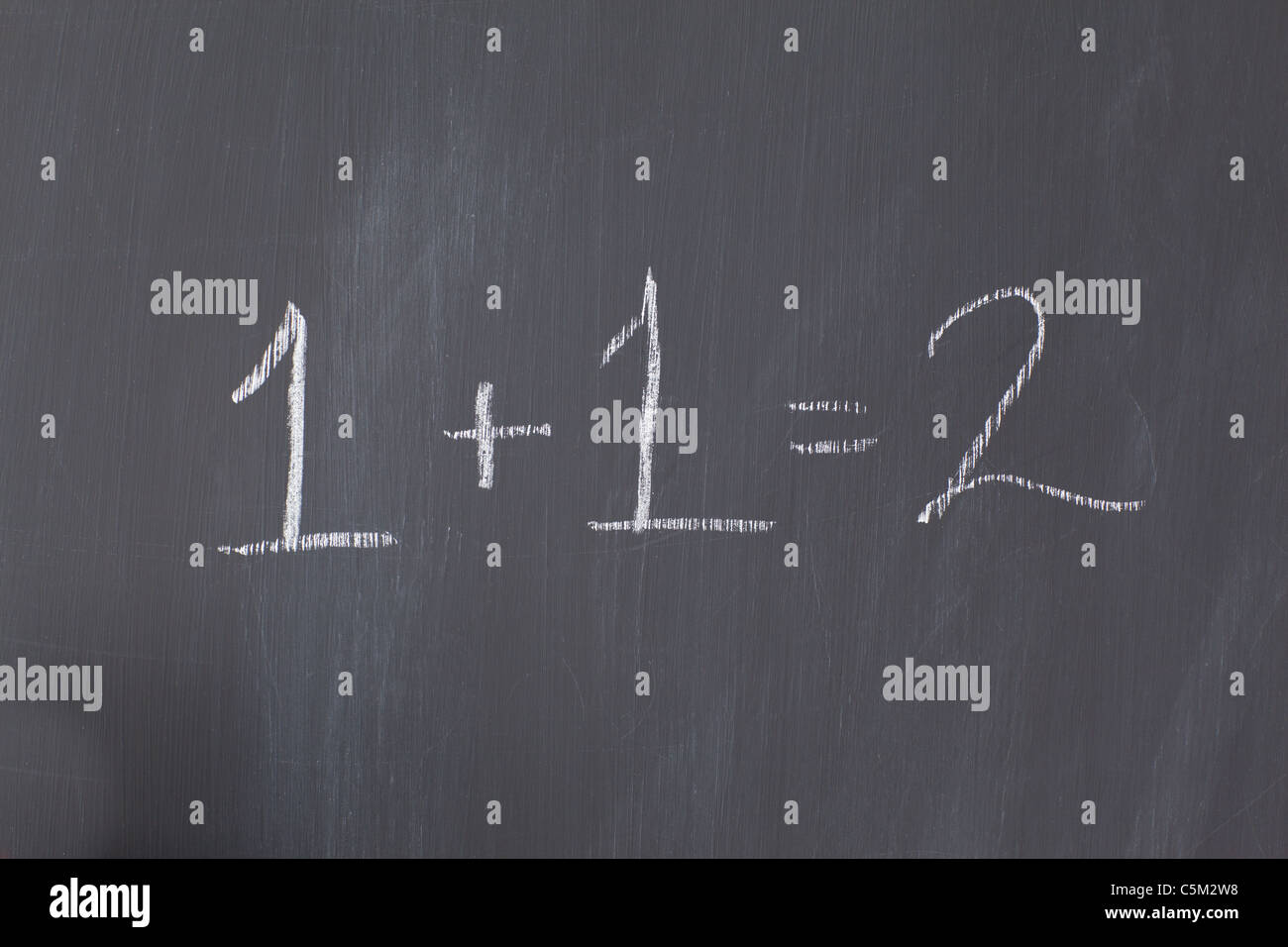 Blackboard with a formula writing Stock Photo - Alamy