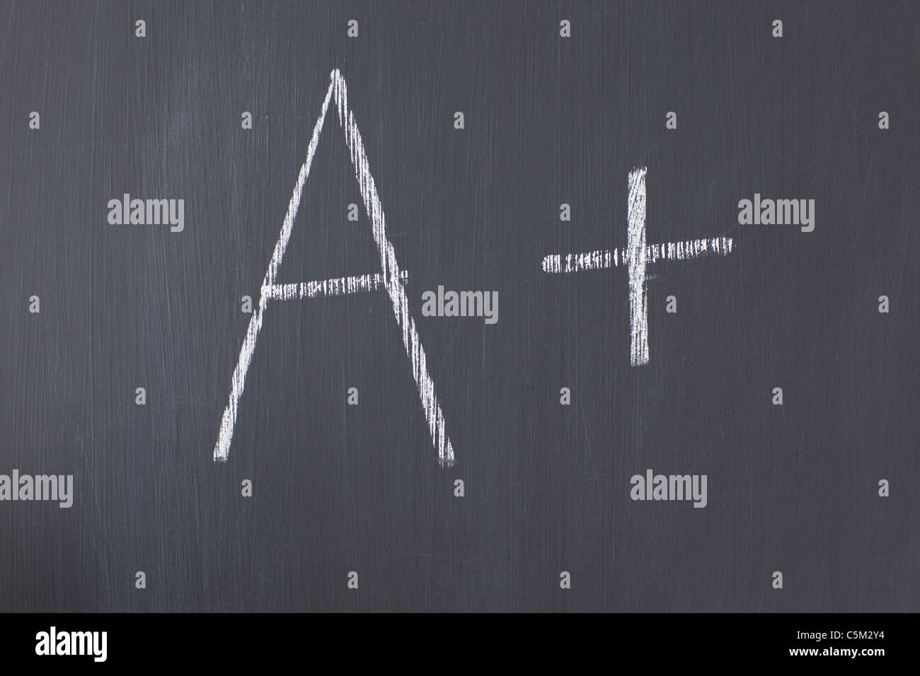 Blackboard with good mark Stock Photo - Alamy