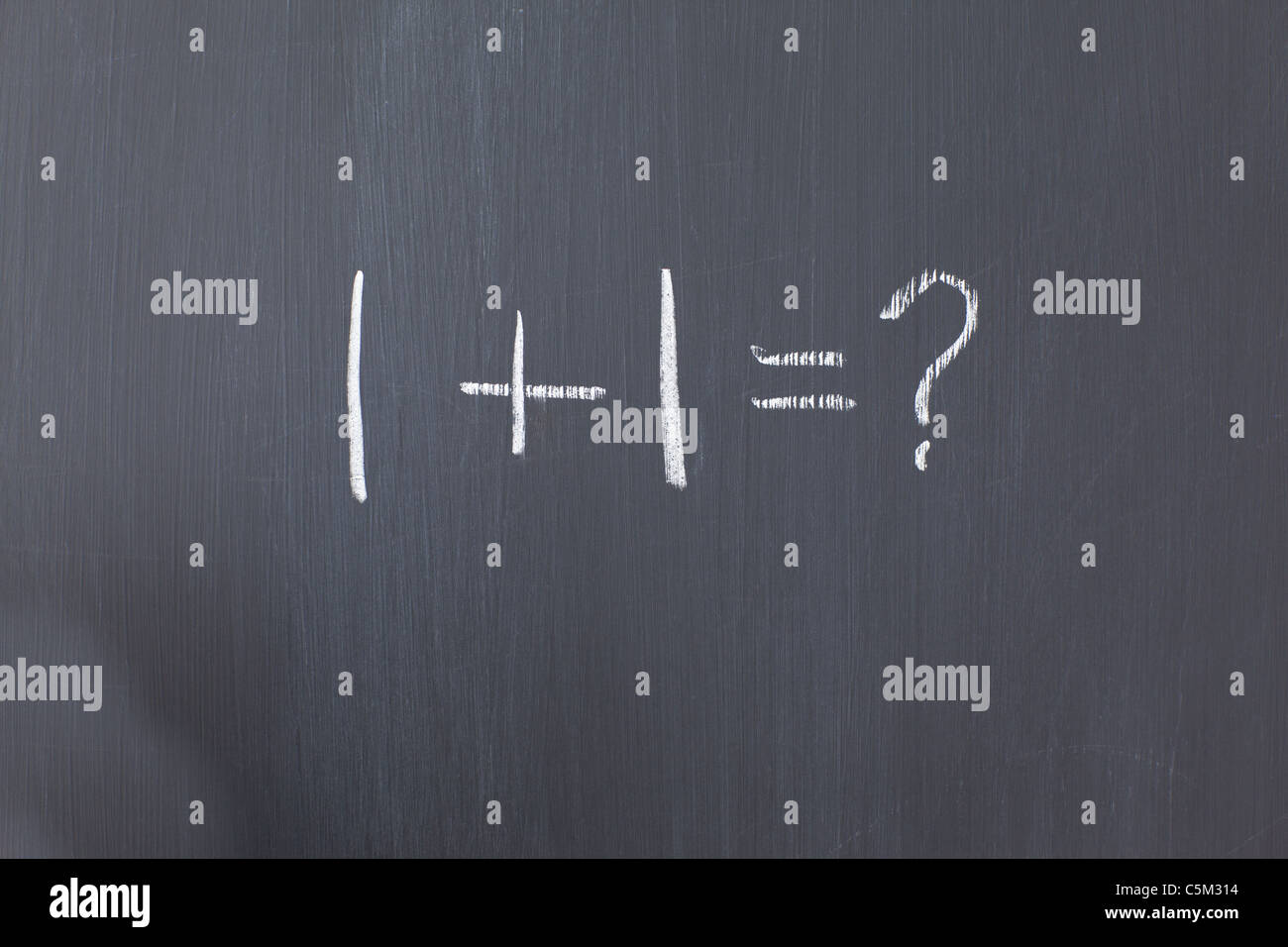 Blackboard with a formula writing Stock Photo - Alamy