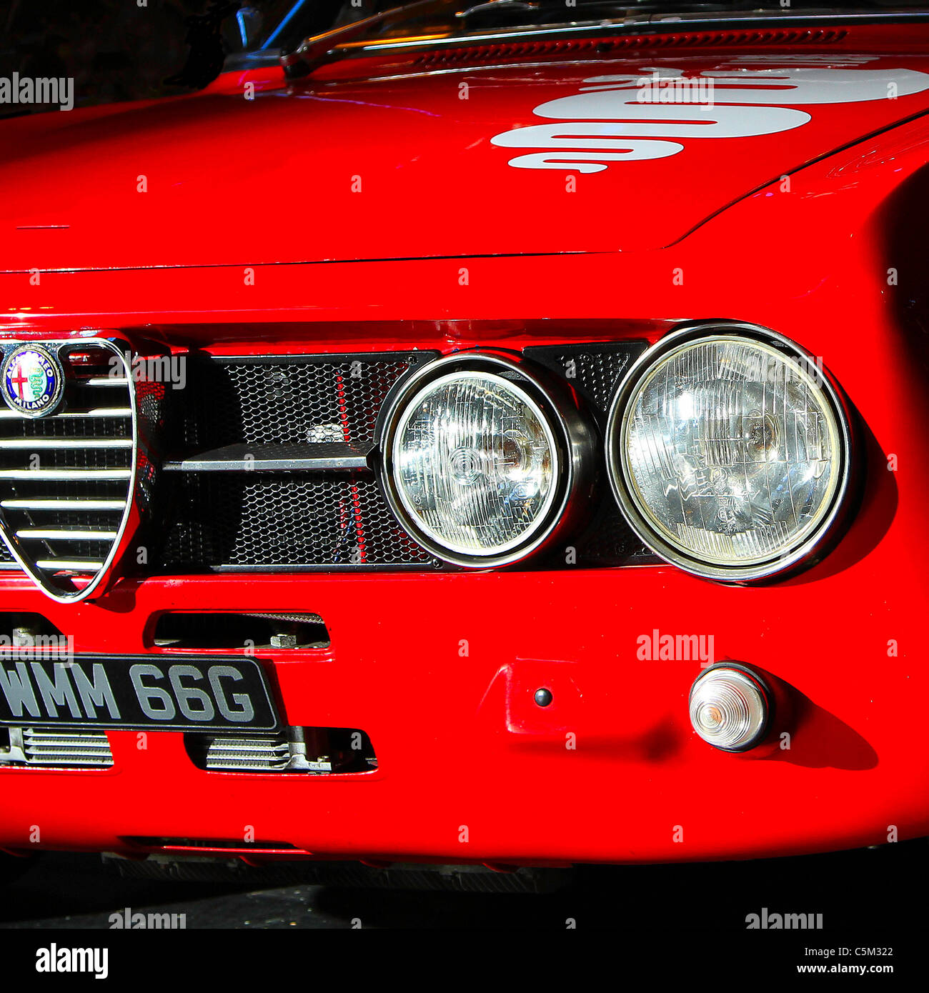 Alfa Romeo front detail shot Stock Photo - Alamy