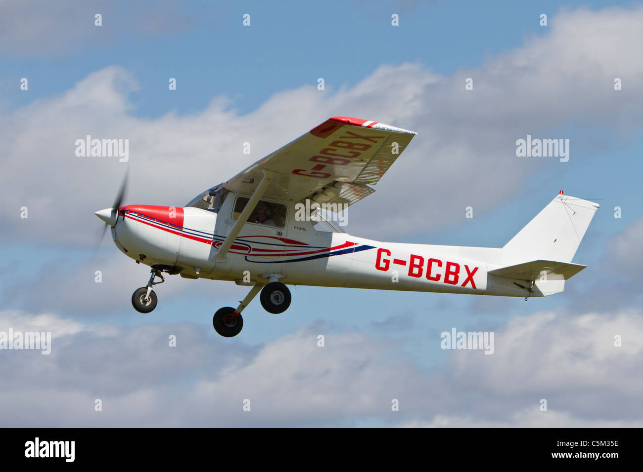 Cessna 150L reg G-BCBX at Breighton Stock Photo - Alamy