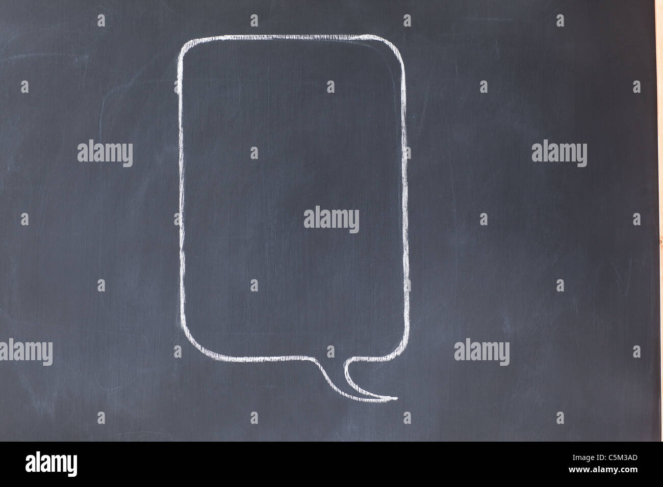 Empty rectangular comic strip balloon Stock Photo - Alamy
