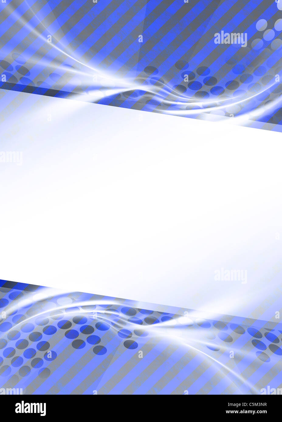 A blue graphic template great for an ad or magazine editorial layout ...