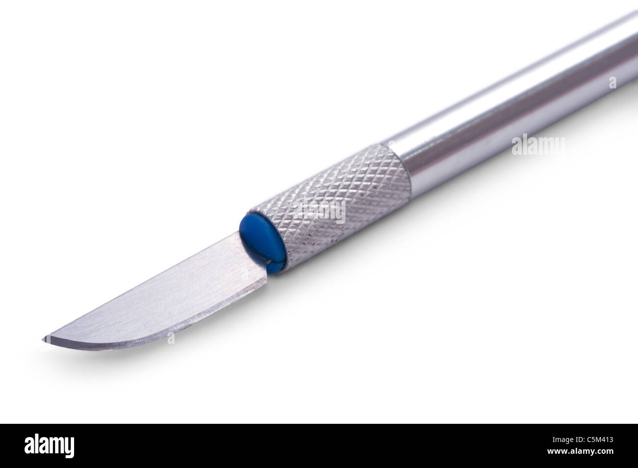 Scalpel close-up over white background Stock Photo - Alamy