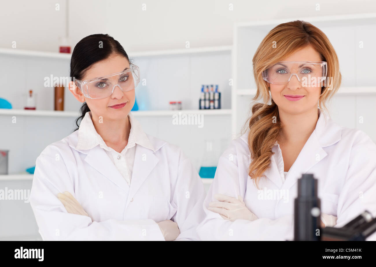 Beautiful female scientists posing hi-res stock photography and images ...