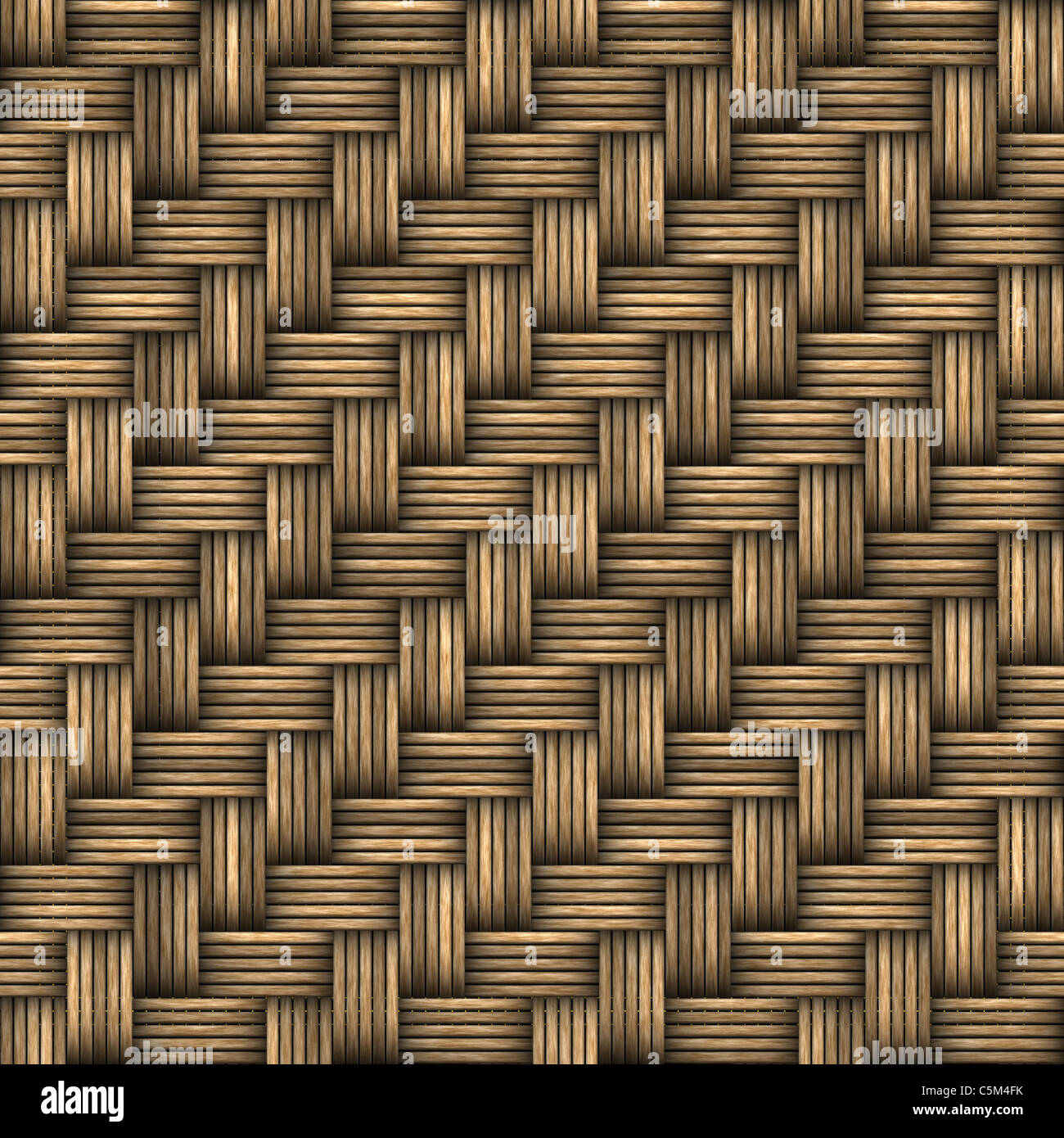 A seamless 3D wicker basket or furniture texture that tiles as a ...
