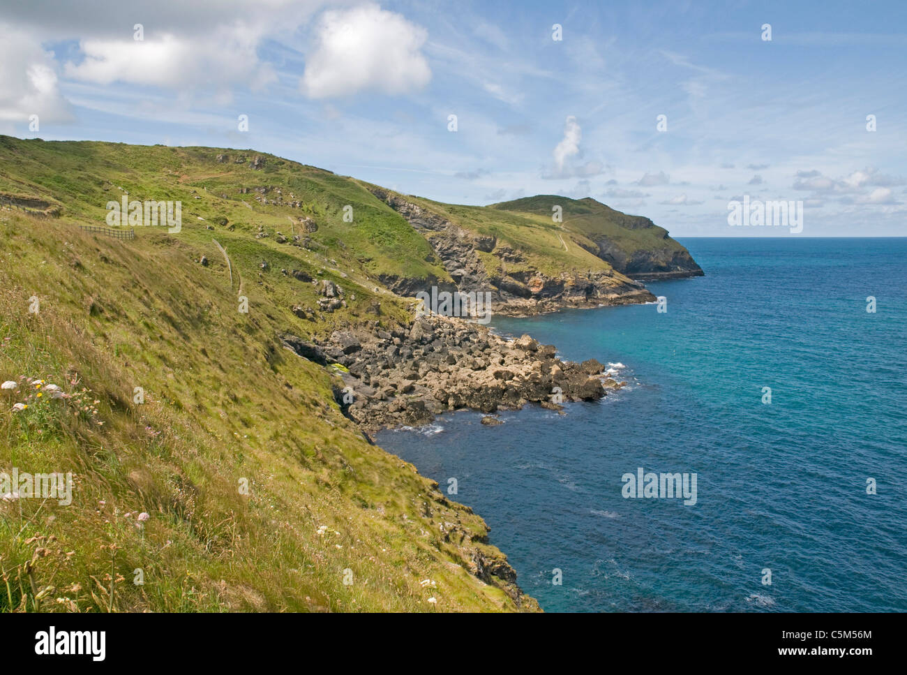 Looking west from Downgate Cove towards Carnweather Point on Cornwall's ...