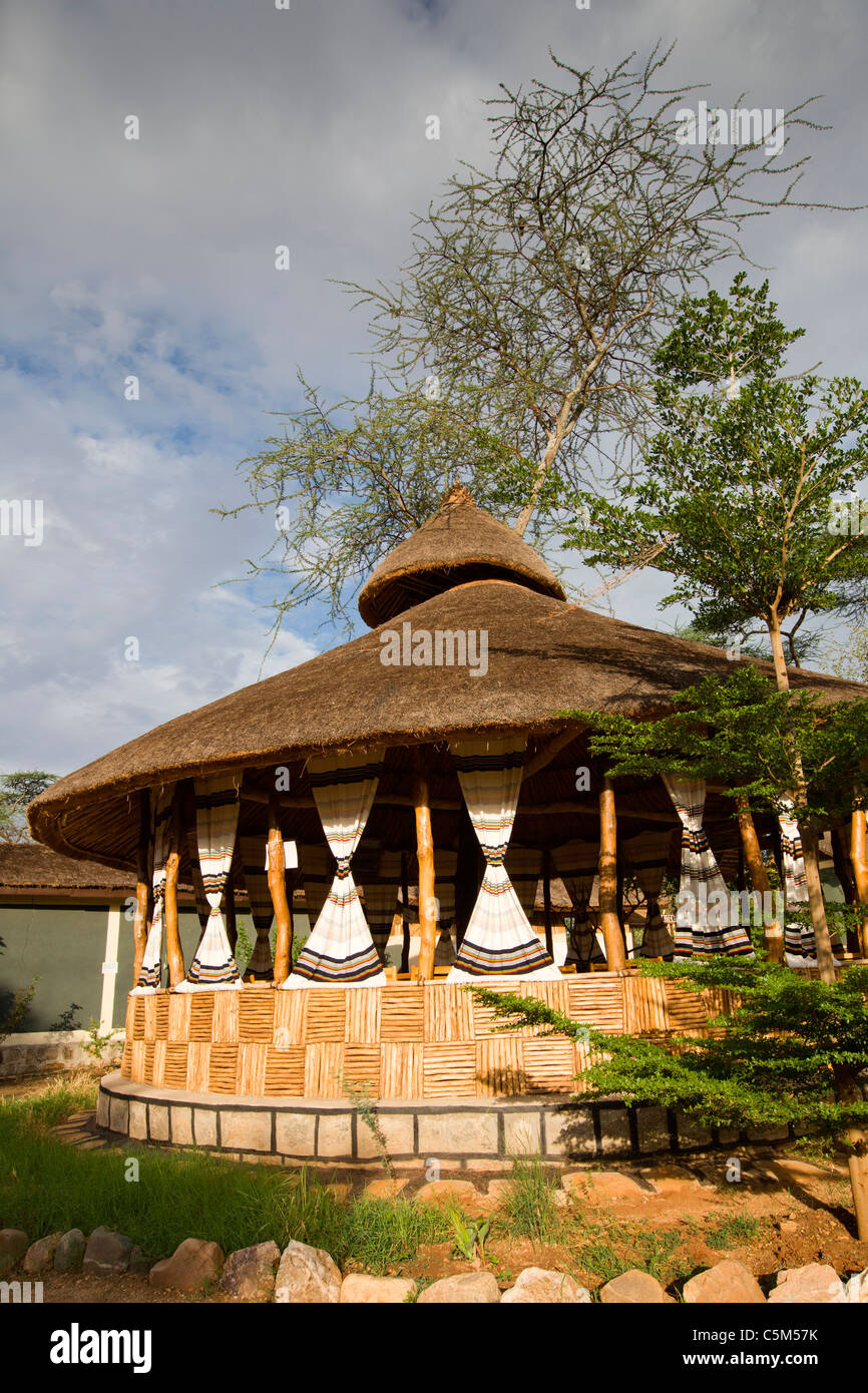 Buska Lodge hotel and restaurant near Turmi in the Lower Omo Valley ...