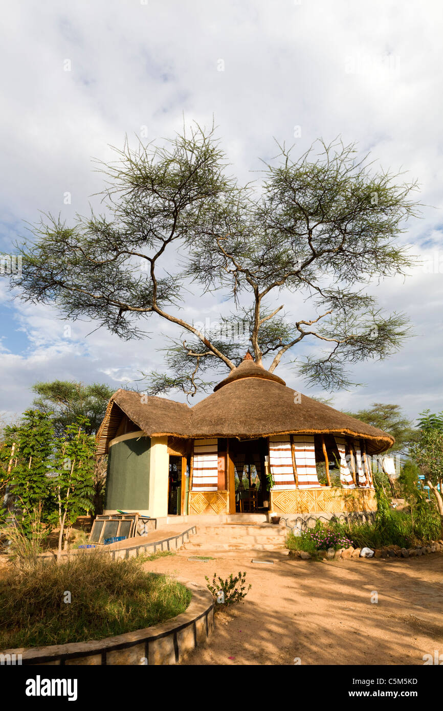 Buska Lodge hotel and restaurant near Turmi in the Lower Omo Valley ...