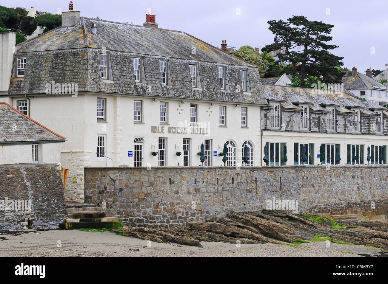 The Idle Rocks Hotel, St. Mawes Stock Photo - Alamy