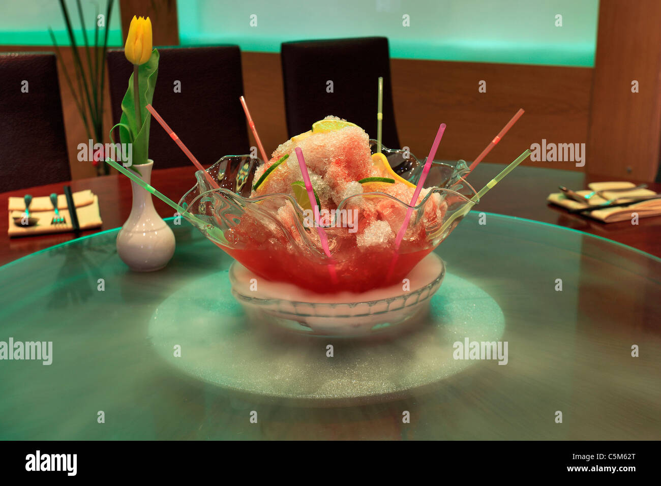 Alcoholic Champagne Cocktail Drink in an Internal bar Stock Photo - Alamy