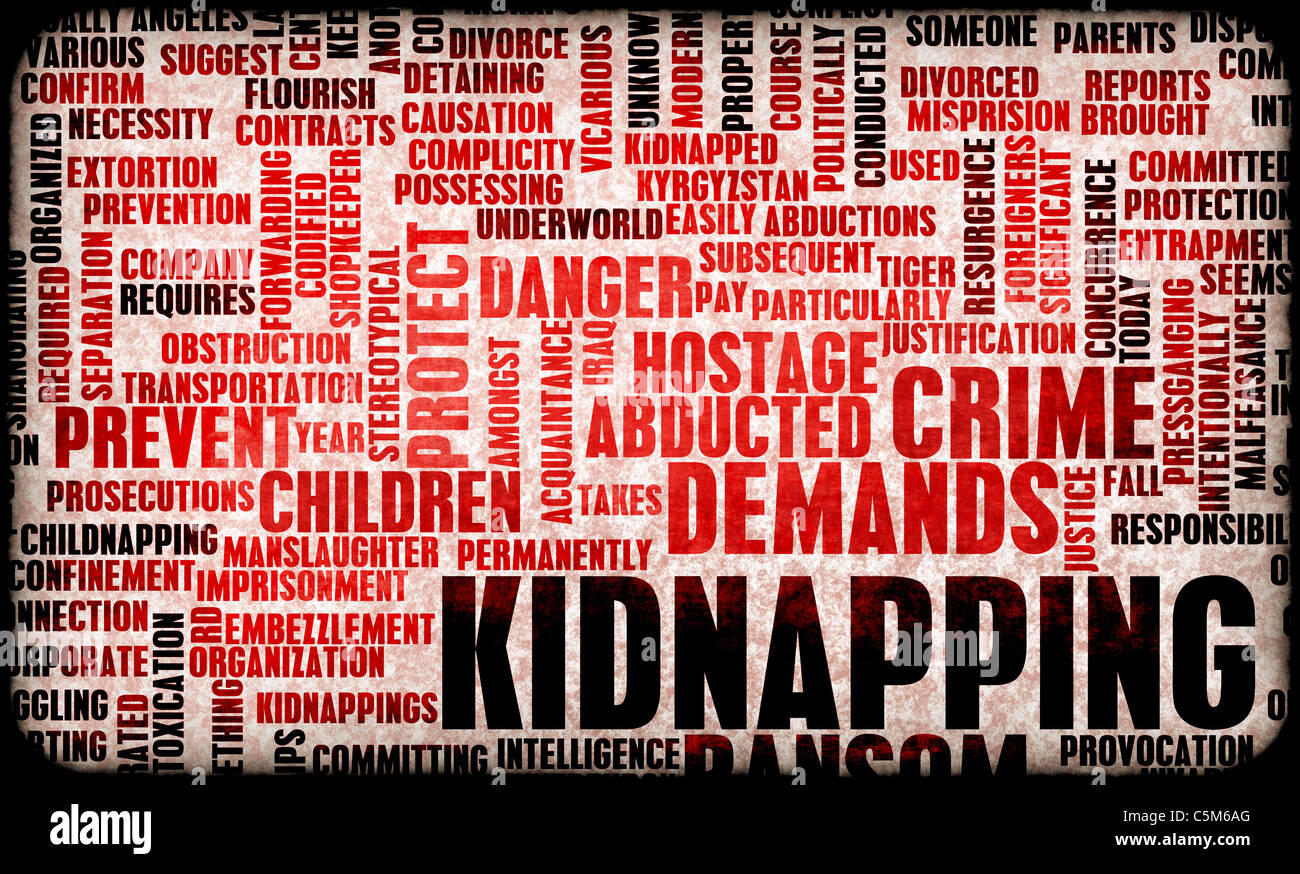 Kidnapping as a Growing Crime in a Concept Art Stock Photo - Alamy