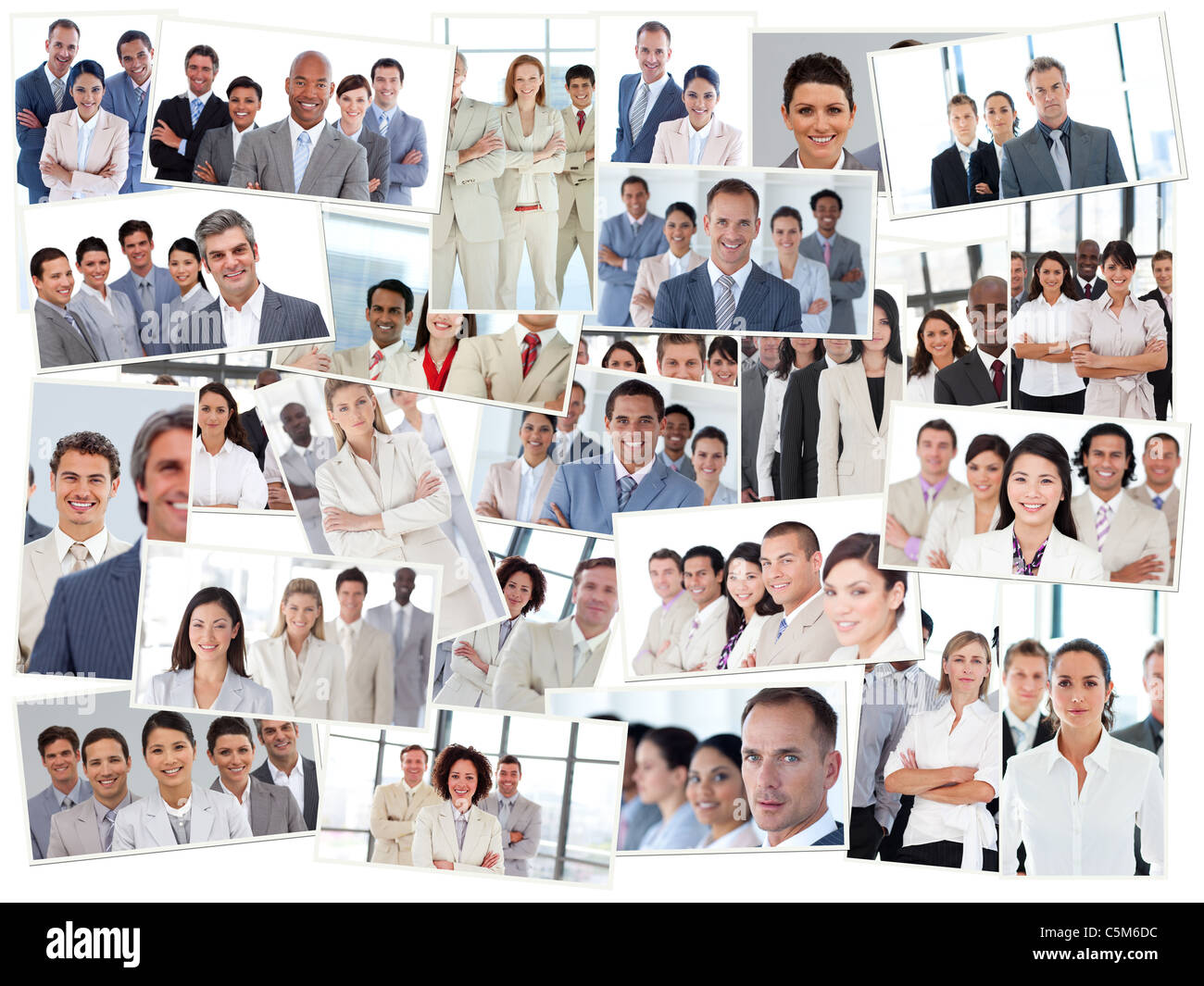 Collage of business tems Stock Photo - Alamy