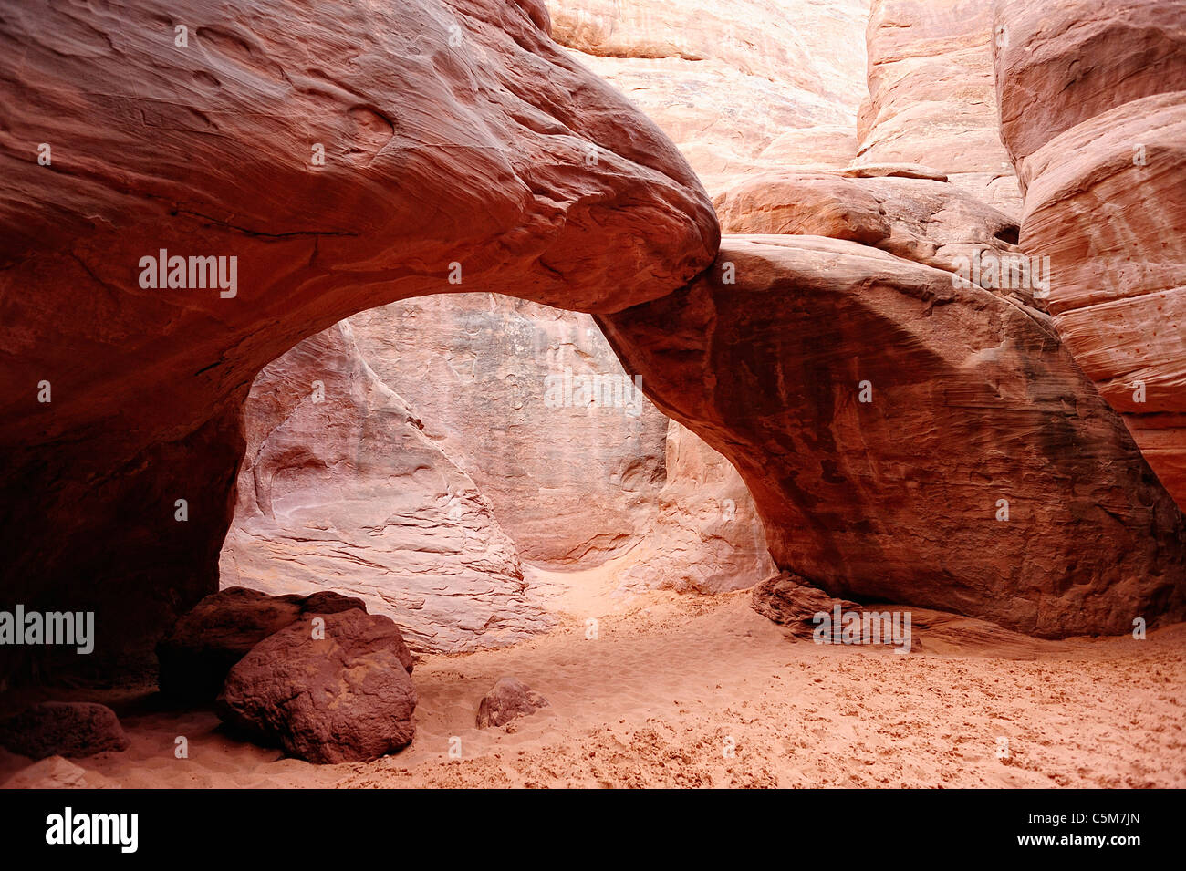 Sand Dune Arch, Arches National Park, Moab, Utah, USA Stock Photo - Alamy