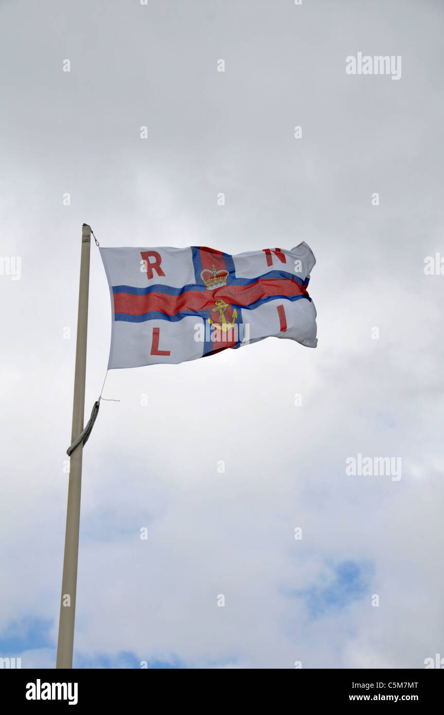 Royal National Lifeboat Institute flag. Ireland Stock Photo - Alamy