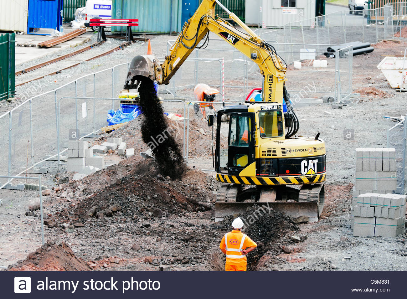 Trench Digger Stock Photos & Trench Digger Stock Images - Alamy