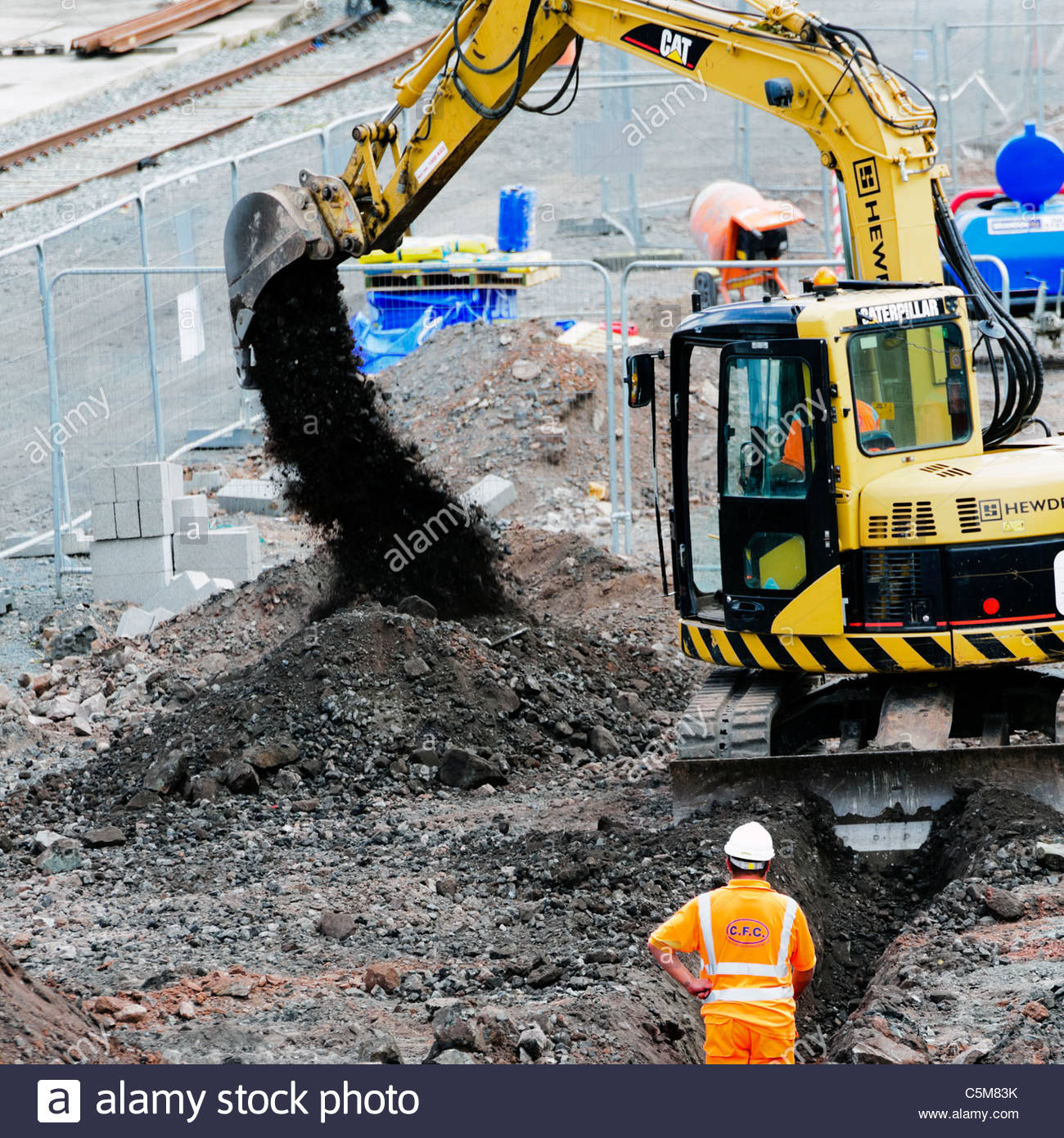 Trench Digger Stock Photos & Trench Digger Stock Images - Alamy